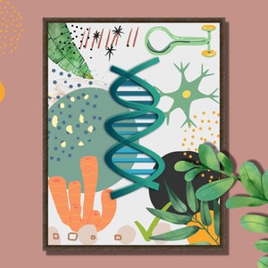 Boho Science Classroom Prints, Watercolor Biology Chemistry Art ...