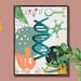 Science Wall Prints, Boho Watercolor Prints, Green Prints, Boho ...