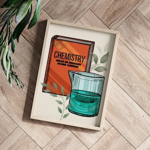 Science Class Decor Chemistry Classroom Wall Prints Laboratory Wall Art ...