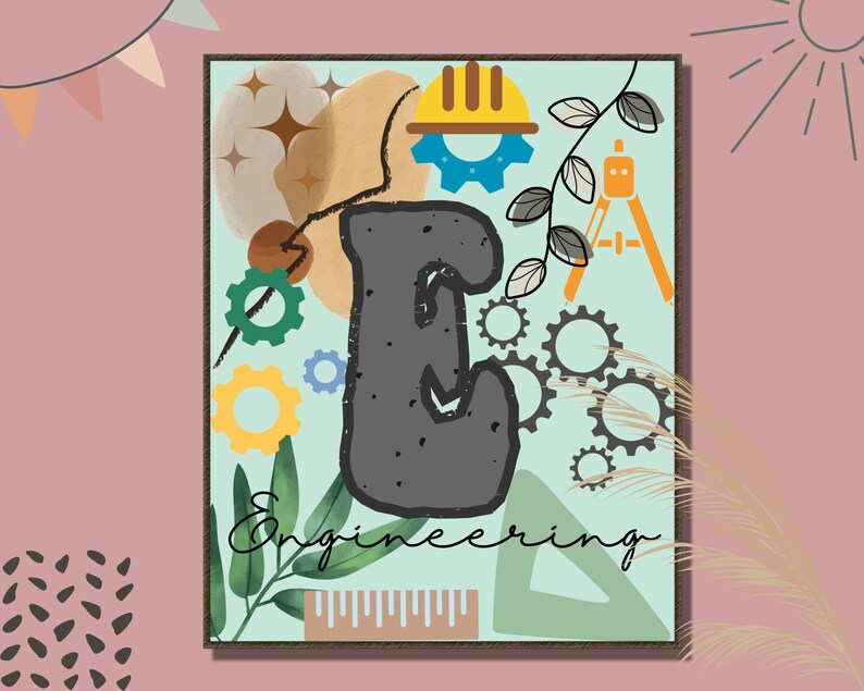 STEAM & STEM Posters, Boho Classroom Decor (digital Download) - Etsy