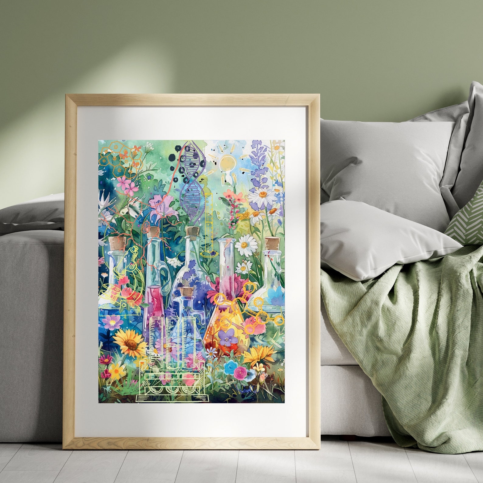 Science Chemistry Wall Art Scientist Gift Science Classroom Decor ...