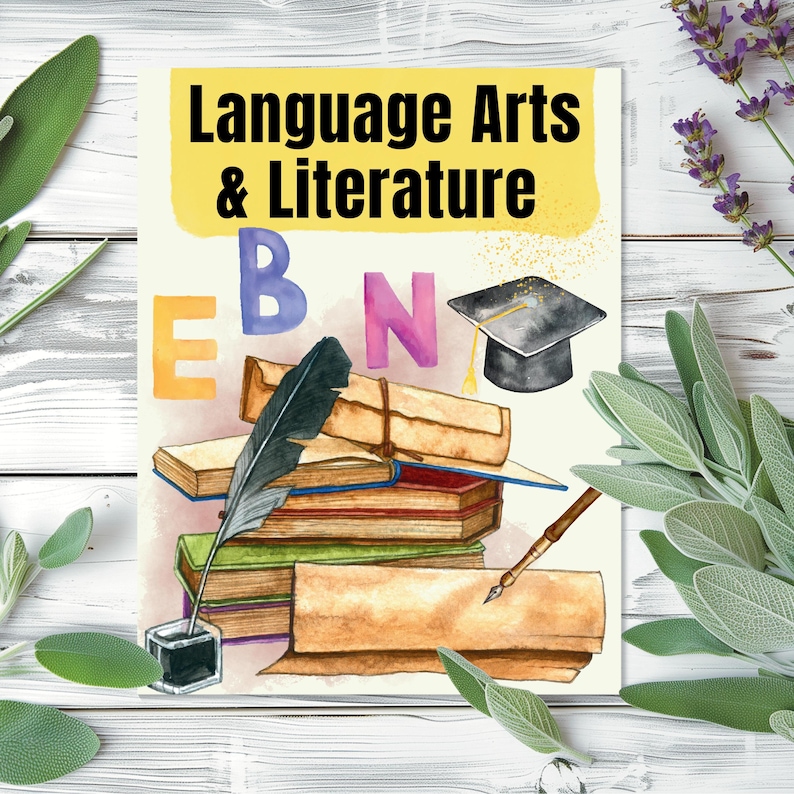 Language Arts & Literature Subject Binder Cover Printable Back to ...