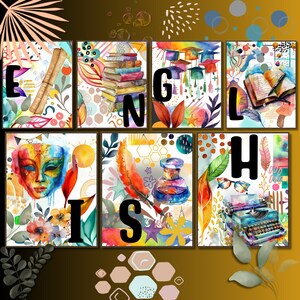 English Class Gallery Wall Set High School English Middle School ...