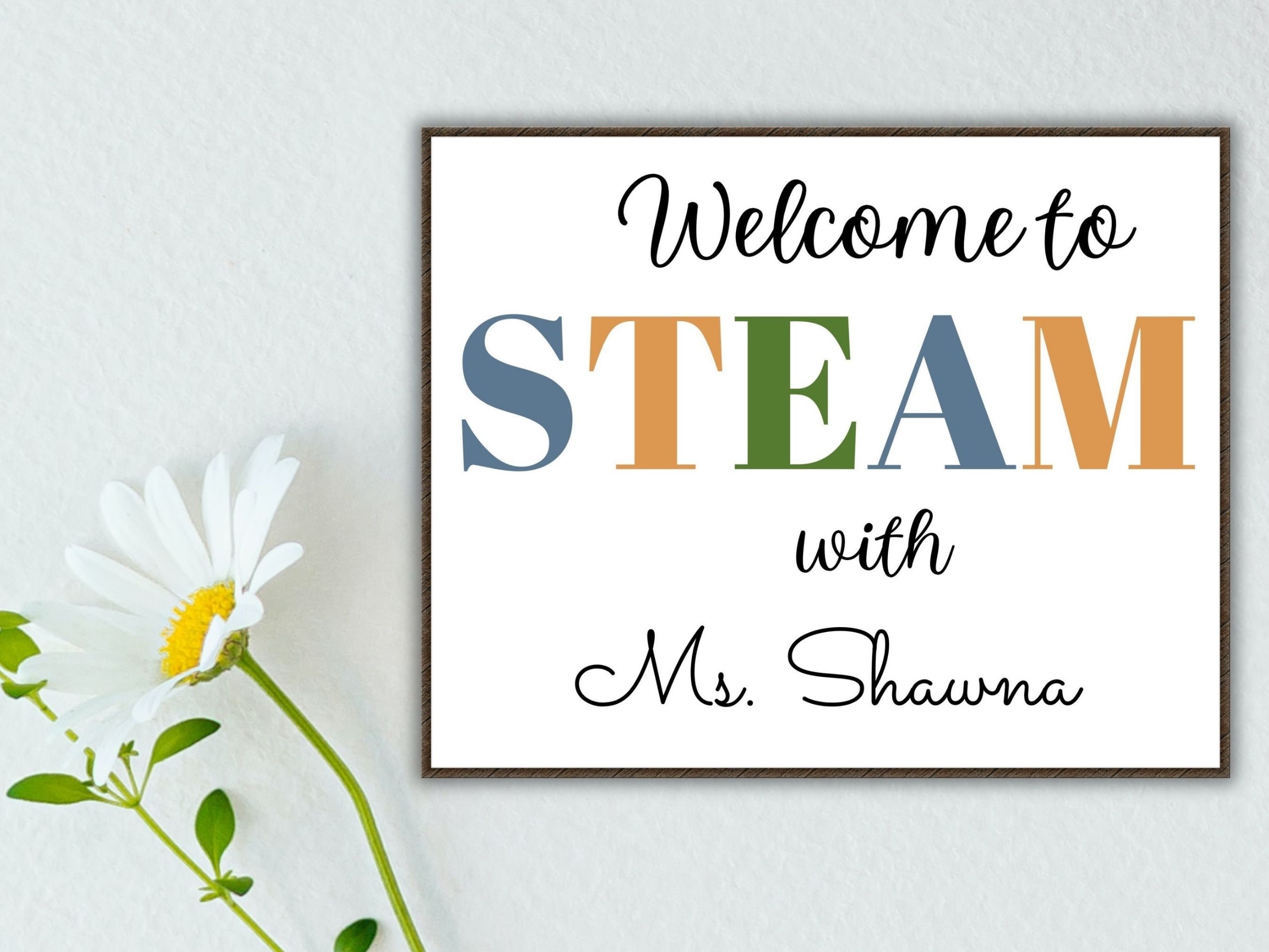 Teacher Sign, Classroom Door Sign, Custom Teacher Sign, Editable ...