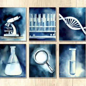 Science Wall Prints, Watercolor Prints, Classroom Wall Art, Nursery ...