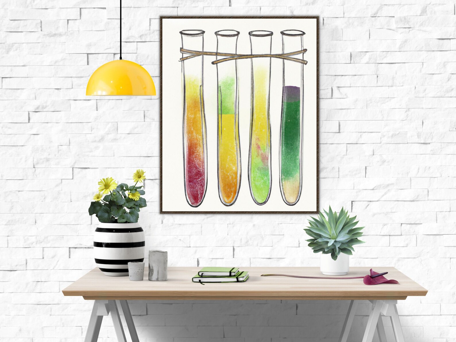 Science Lab Watercolor Print Watercolor Boho Classroom Decor - Etsy