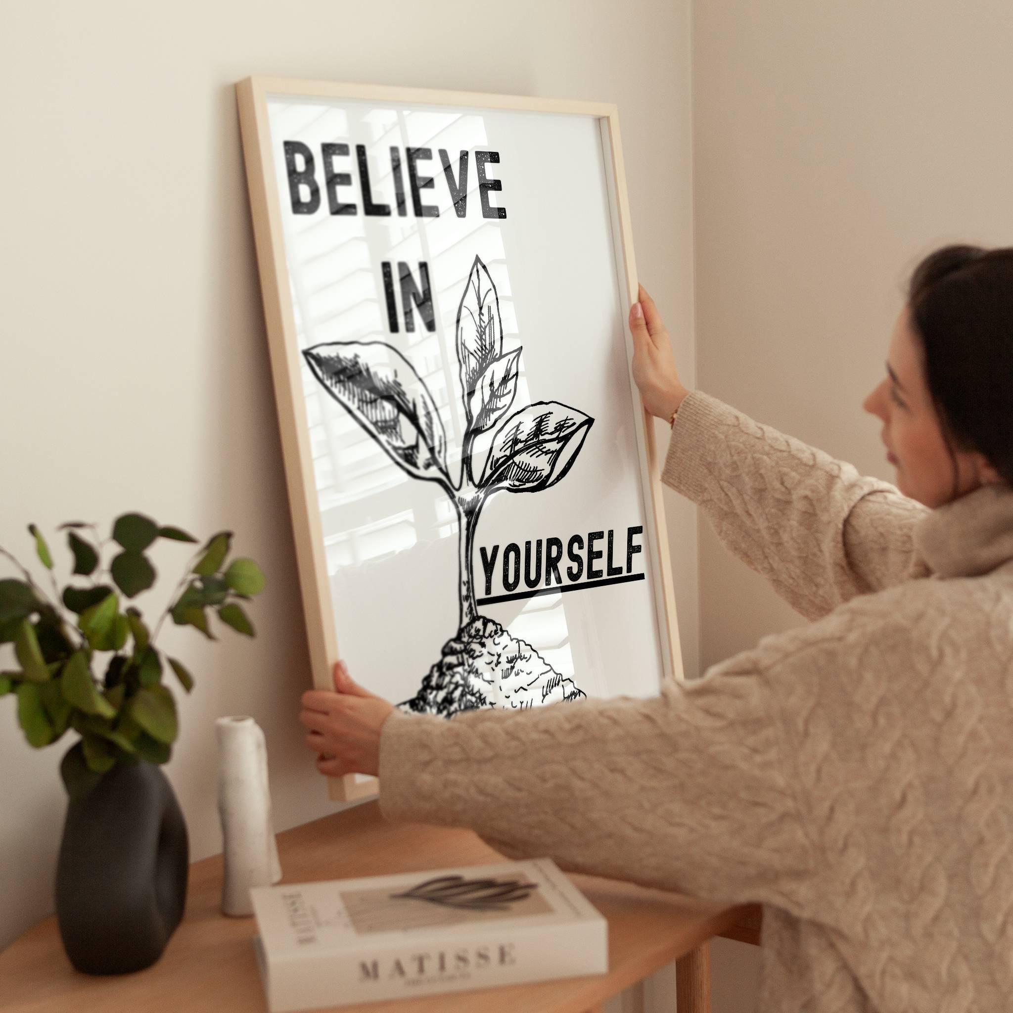 Inspirational Art Growth Mindset Motivational Poster Positive Classroom ...