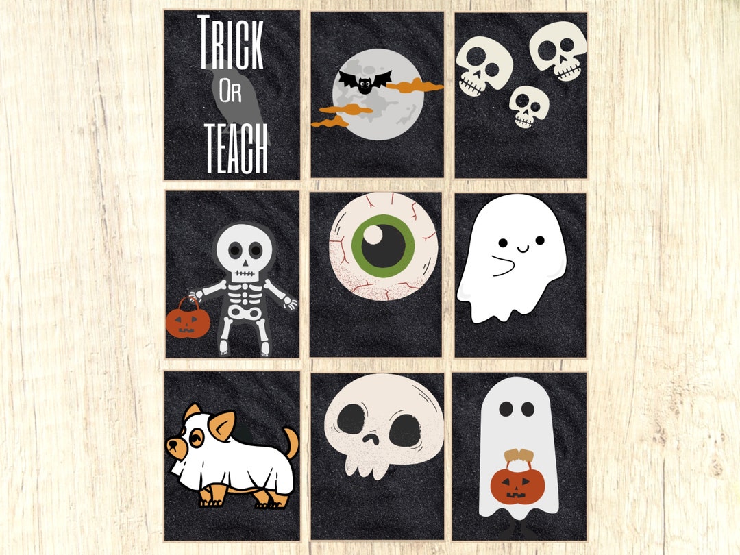 CUTE HALLOWEEN Prints, Halloween Bundle PRINTABLE, Halloween Printable ...