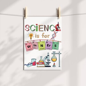 Funny Classroom Decor Science Poster Middle High School STEM Science ...