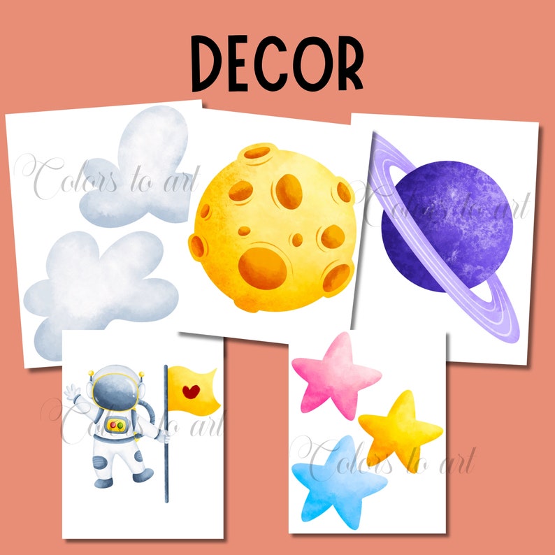 Personalized Text Bulletin Board Kit Back to School Space Theme Door ...