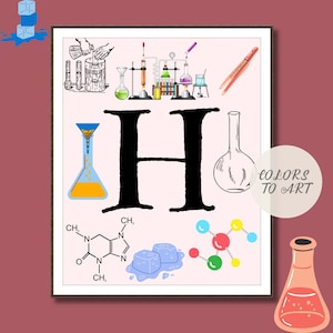 Chemistry Printable Science Printable Laboratory Art Middle School ...
