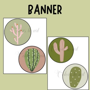 Back to School Bulletin Board Watercolor Classroom Decor Succulent ...