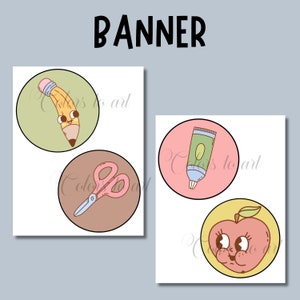 Back to School Bulletin Board Retro Classroom Decor Classroom Door ...