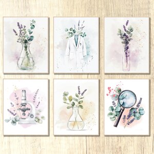 Science Wall Prints Science Posters Boho Watercolor Prints Science ...