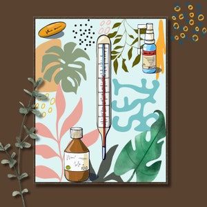 Nurse Office Decor Posters Boho Nurses Wall Art Desk Doctor Gift Nurse ...