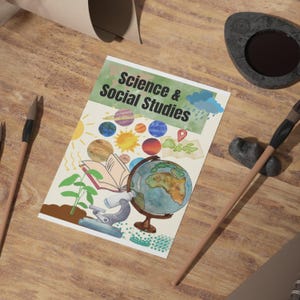 Science Subject Binder Cover Printable Back to School Social Studies ...