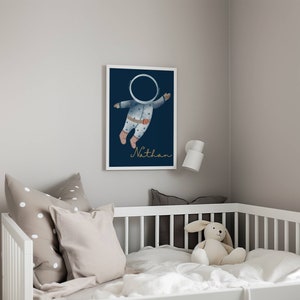 Personalized Space Print Set of 3 Space Nursery Prints Outer Space ...
