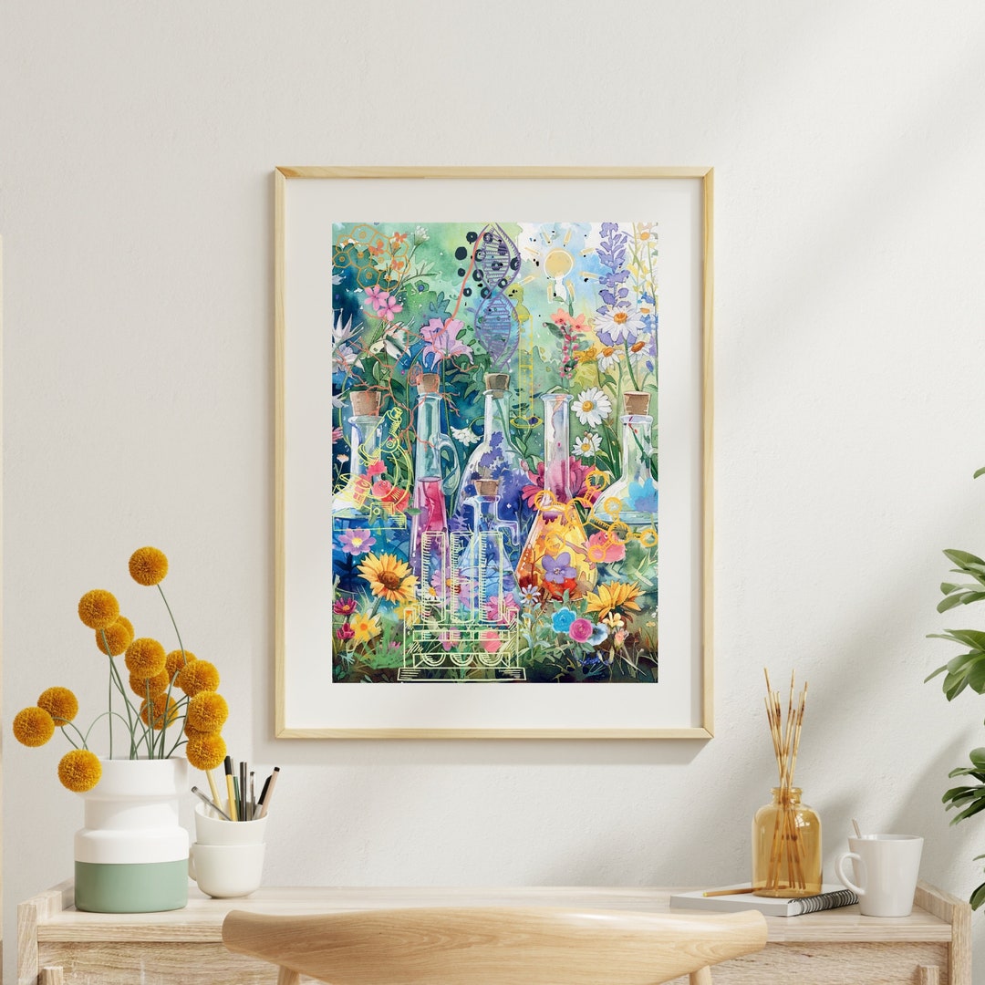 Science Chemistry Wall Art Scientist Gift Science Classroom Decor ...