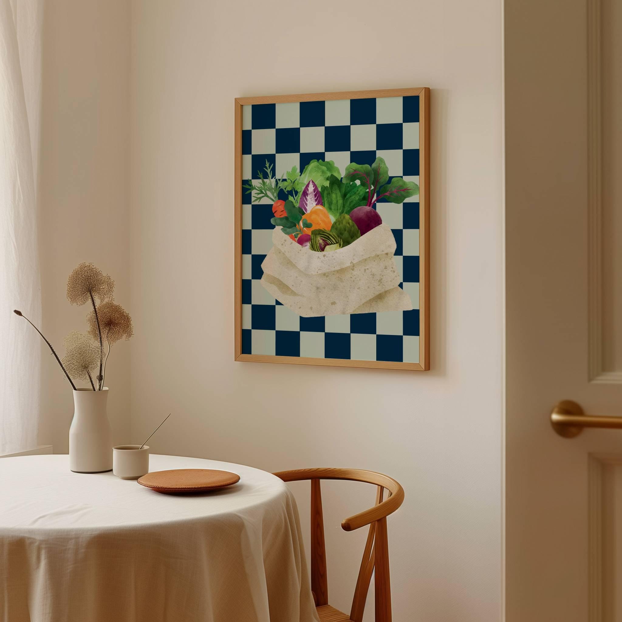 Kitchen Wall Art Watercolor Painting Vegetables Wall Art Food Art Print ...