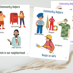 21 Pages, Community Helpers Activity, Occupation Printable, Preschool ...