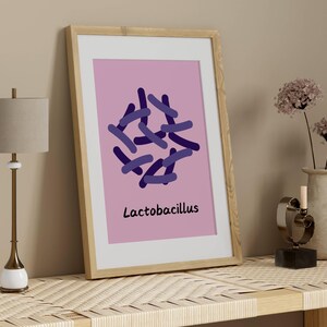 Dental Practice Bacteria Collection Wall Arts Microbiology Poster ...