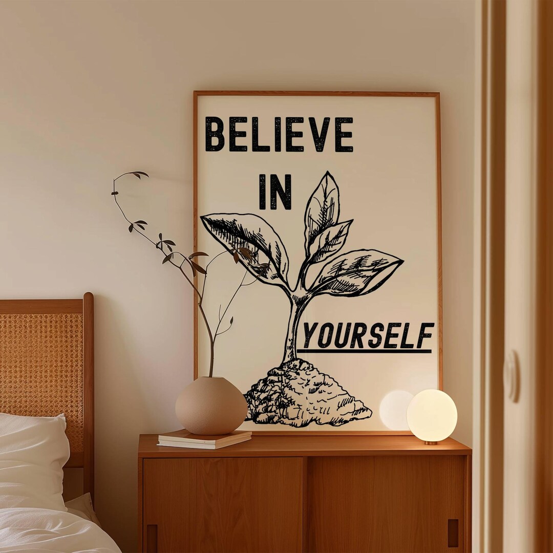 Inspirational Art Growth Mindset Motivational Poster Positive Classroom ...