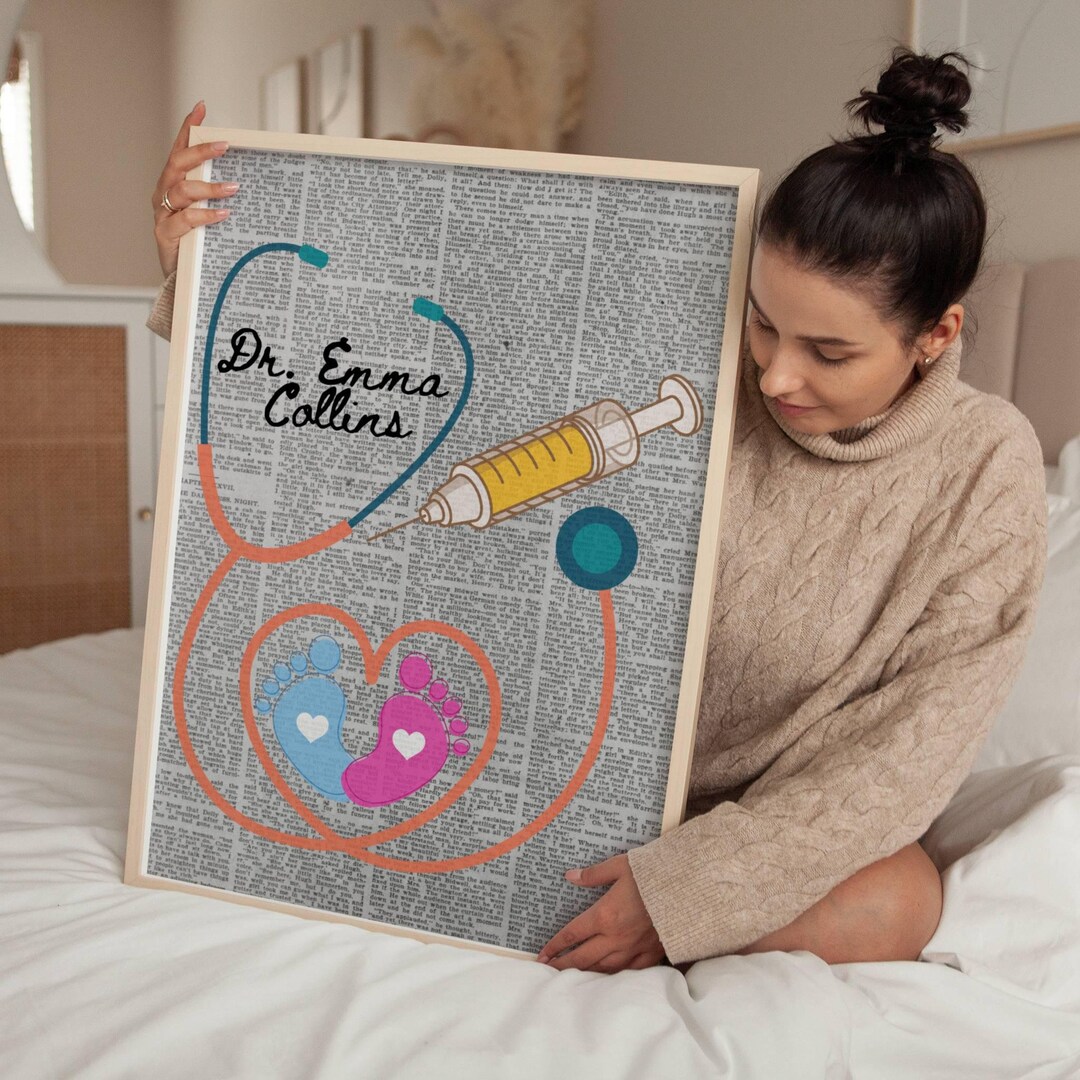 Personalized Name Pediatrics Clinic Wall Art Gift for Pediatrician ...