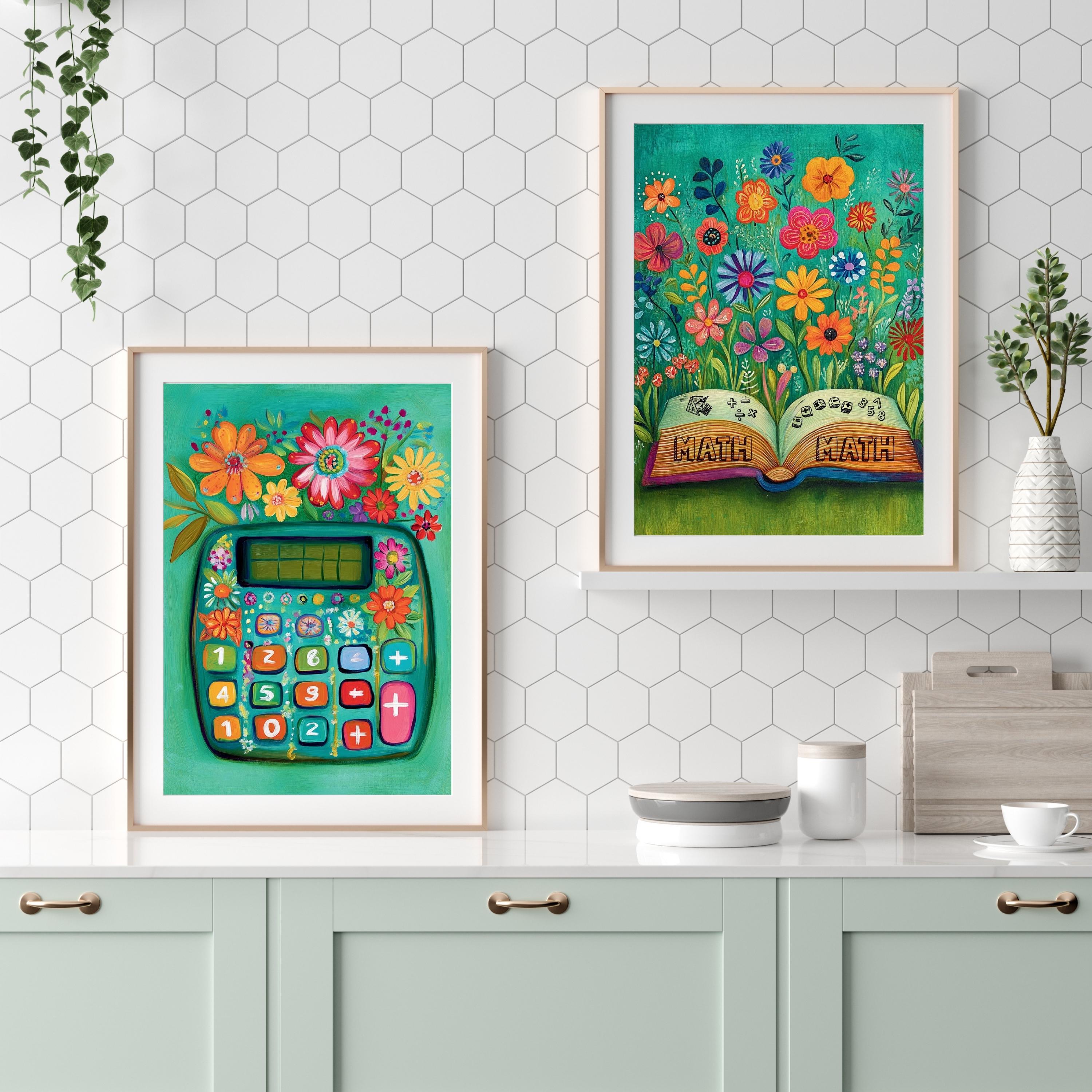 Math Classroom Poster Set Kids Home School Decor - Etsy