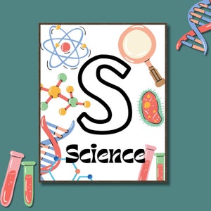 STREAM Educational Wall Decor Science Technology Research Engineering ...