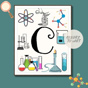 Chemistry Printable Science Printable Laboratory Art Middle School ...
