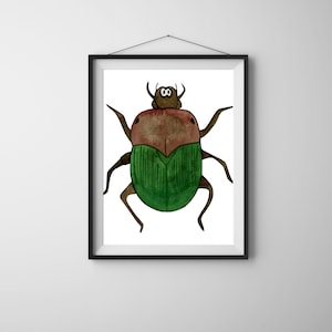 Bugs Print Bundle Watercolor Insect Prints Set of 12 Botanical Guide ...