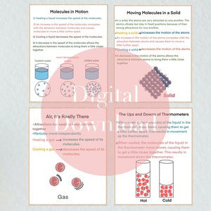 4 Science CLASSROOM POSTERS, Chemistry Printable, Science Teacher ...