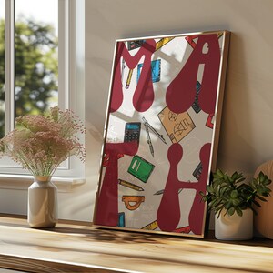 Math Poster Classroom Decor Math Decor Math Wall Art Retro Math Poster ...