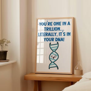 DNA Art Print Chemistry Laboratory Wall Art Science Office Wall Art ...