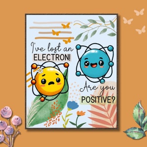 Science Posters Chemistry Wall Art Set Chemistry Puns Classroom Wall ...