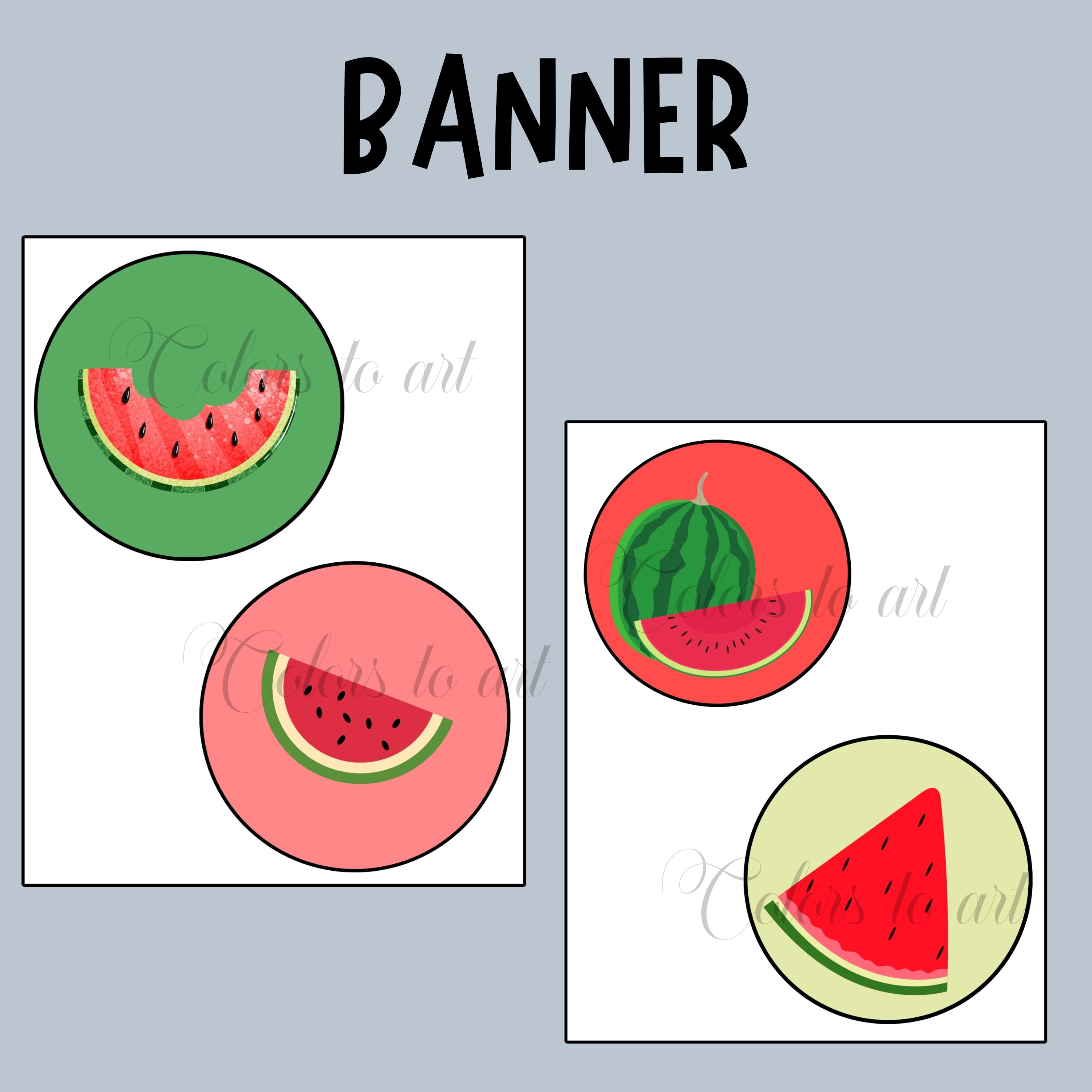 Summer Bulletin Board Kit Watermelon Bulletin Board Classroom Door ...