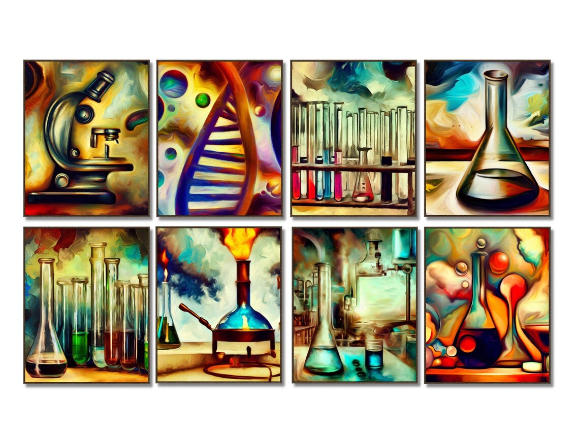 Science Classroom Set, Science Poster, Science Art, Science Prints ...