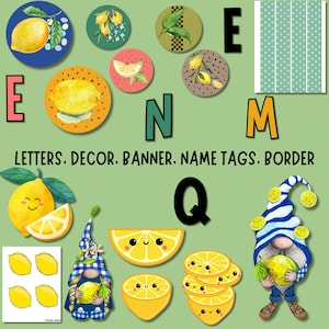 Lemon Bulletin Board Lemon Class Decor Lemon Wall Decor Classroom Theme ...