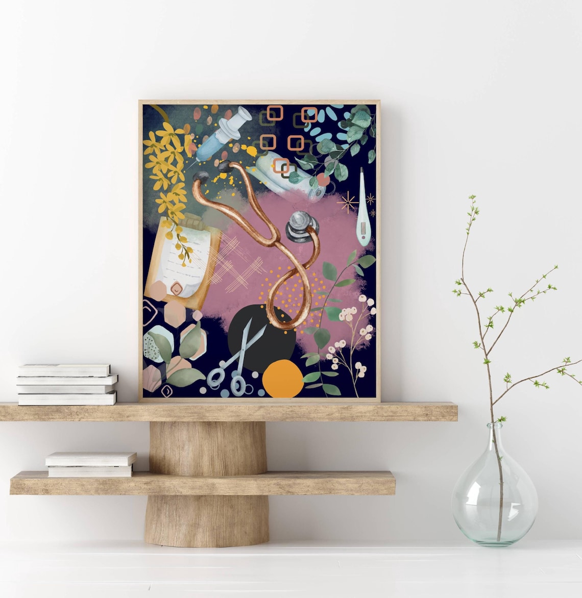 Nursing Wall Art Nurse Office Wall Decor Nursing Art Print School Nurse ...