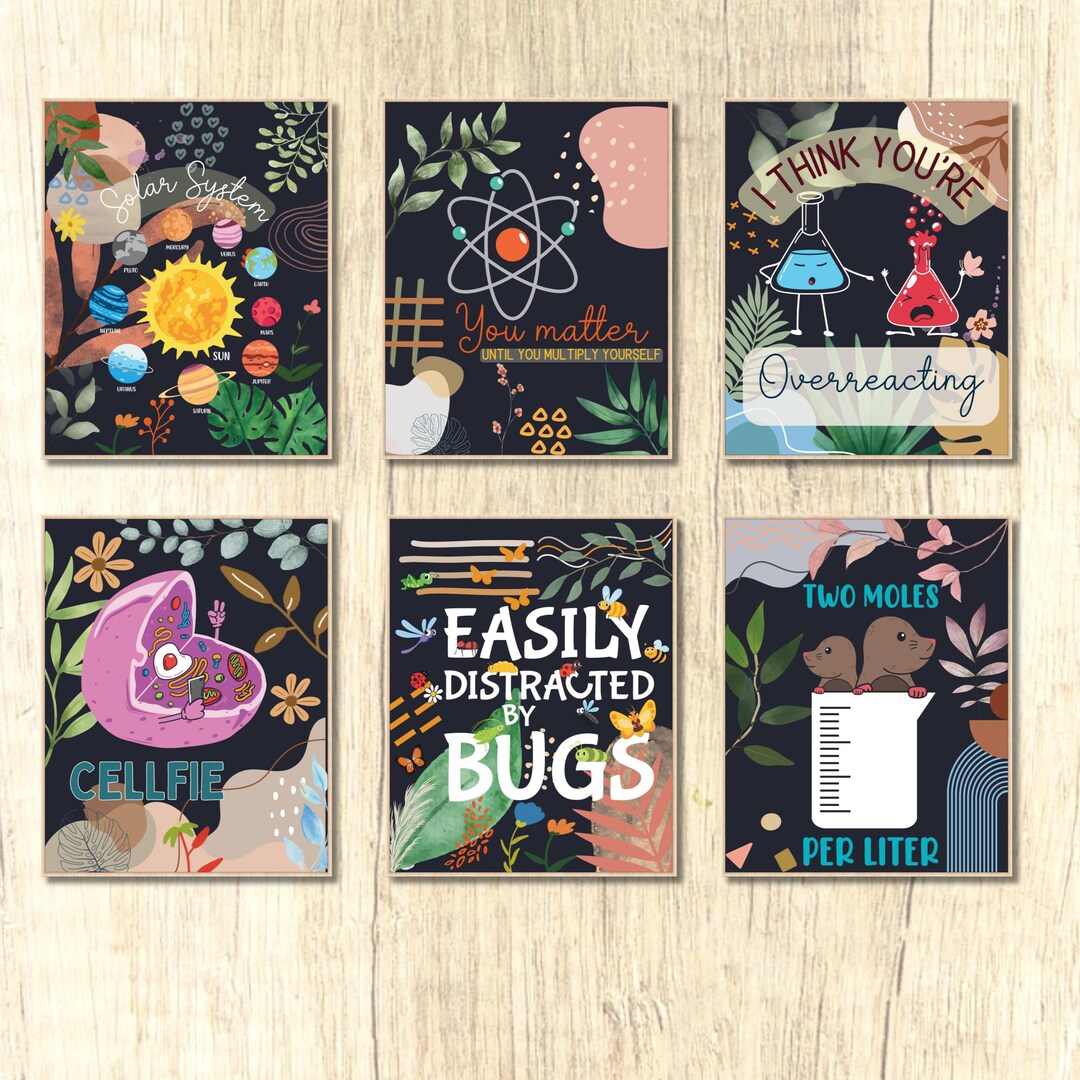 Colorful Science Posters for Classroom Science Wall Art for Kids for ...