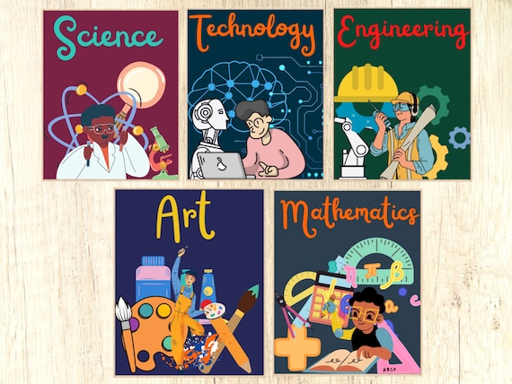 STEAM & STEM Posters for Science Technology Engineering - Etsy