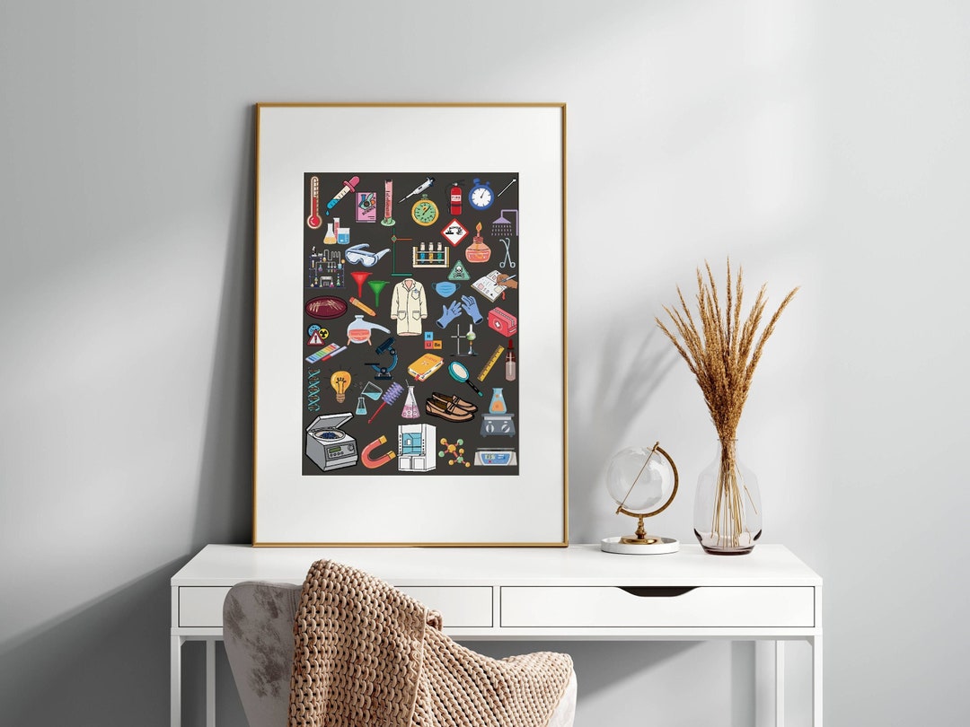 Science Poster Science Wall Art Chemistry Art Poster Gift to a ...