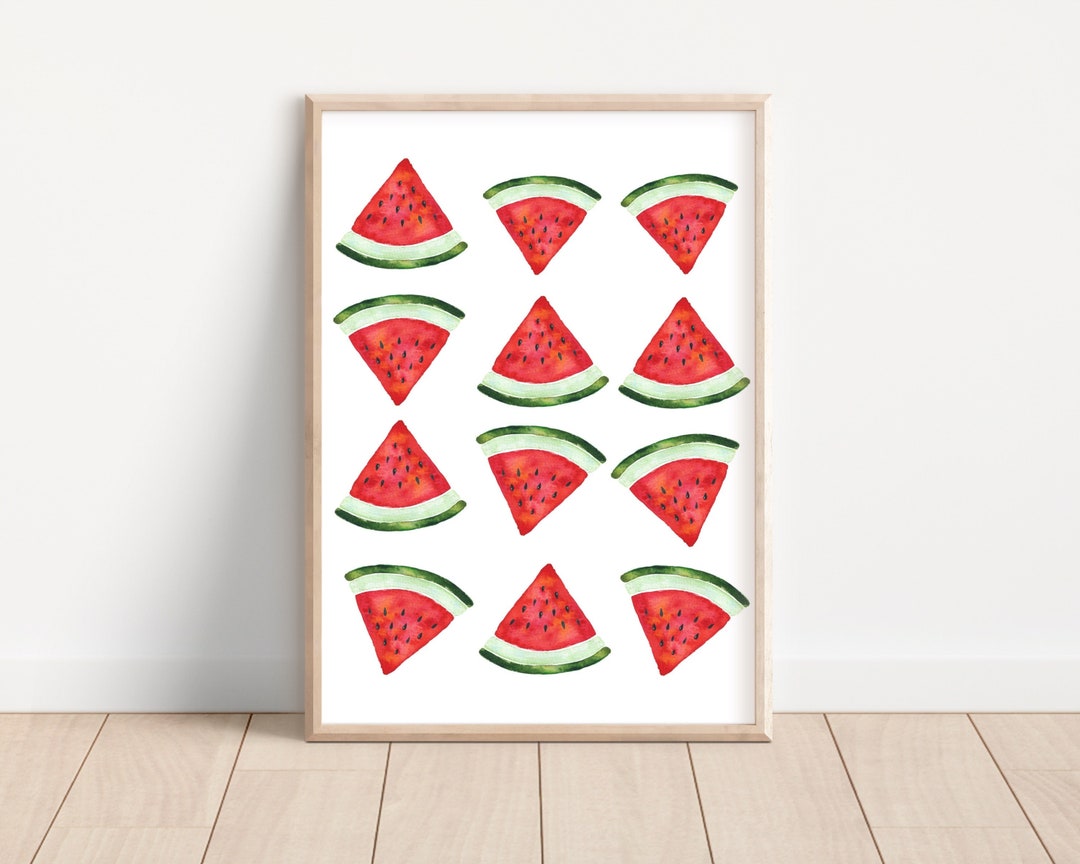 Watermelon Wall Print Summer Printable Watermelon Wall - Etsy