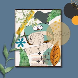 Math Wall Prints Watercolor Prints Classroom Wall Art Set of ...