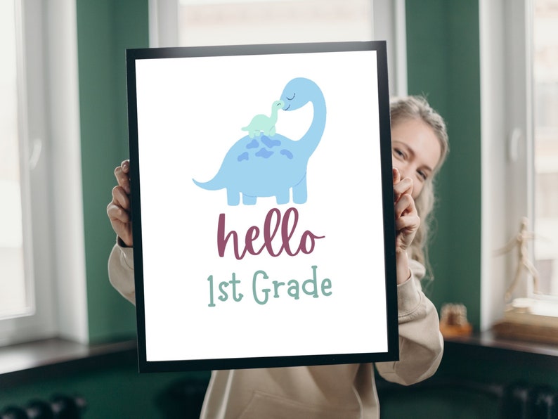 Hello 1st Grade 2022 2023 First Day of 1st Grade Back to - Etsy