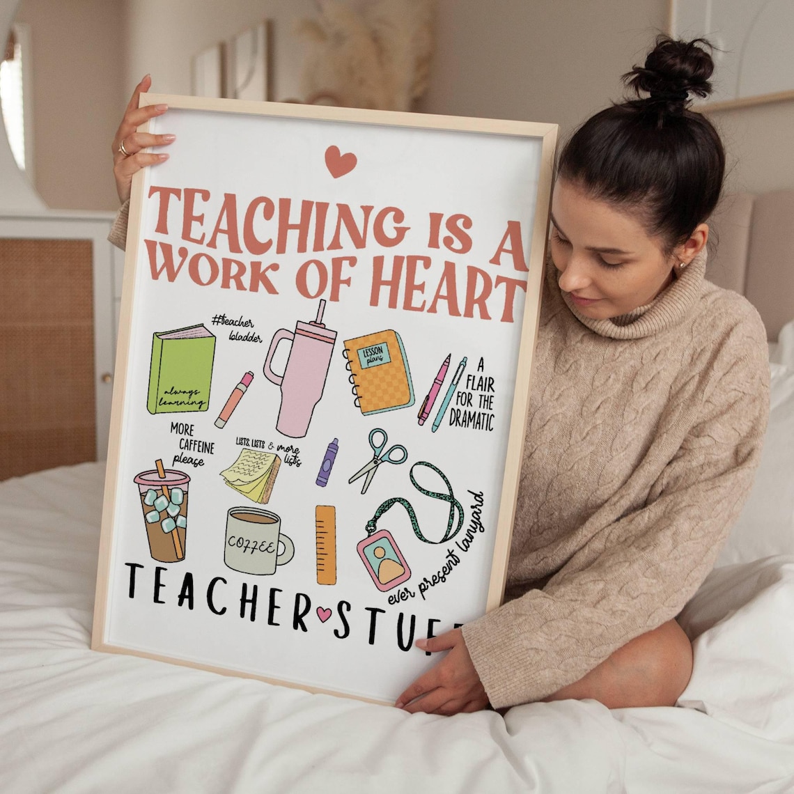 Teacher Wall Art Office Room Decor Teacher Gift Teacher Desk Decor ...