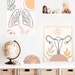 Science Wall Prints Human Anatomy Paintings Boho Watercolor - Etsy