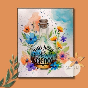 Science Posters Science Classroom Decor Science Wall Art Biology Poster ...