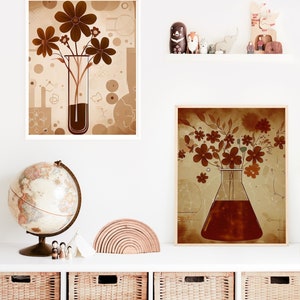 Science Class Gallery Art Set, Women in Science Poster, Boho Classroom ...