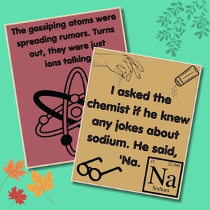 Science Posters Science Classroom Decor Science Puns Biology Poster ...